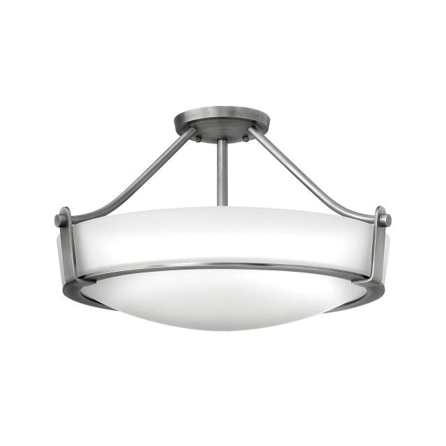 HK-3221AN-LED HATHAWAY 1-LED CEILING BRUSHED NICKEL - Villa Lighting